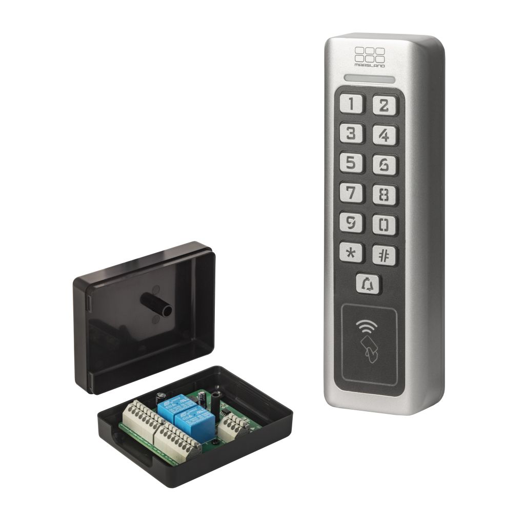 Buitendeur codetableau + elektrische deuropener voor oplegslot ...